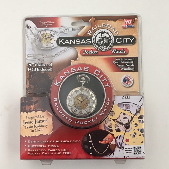 Accessories | Kansas City Railroad Pocket Watch | Poshmark